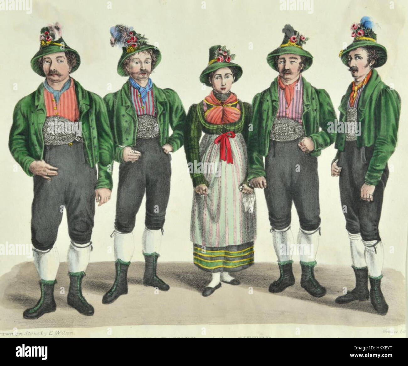 This artwork features the portrait of two brothers, Rainer and his ...