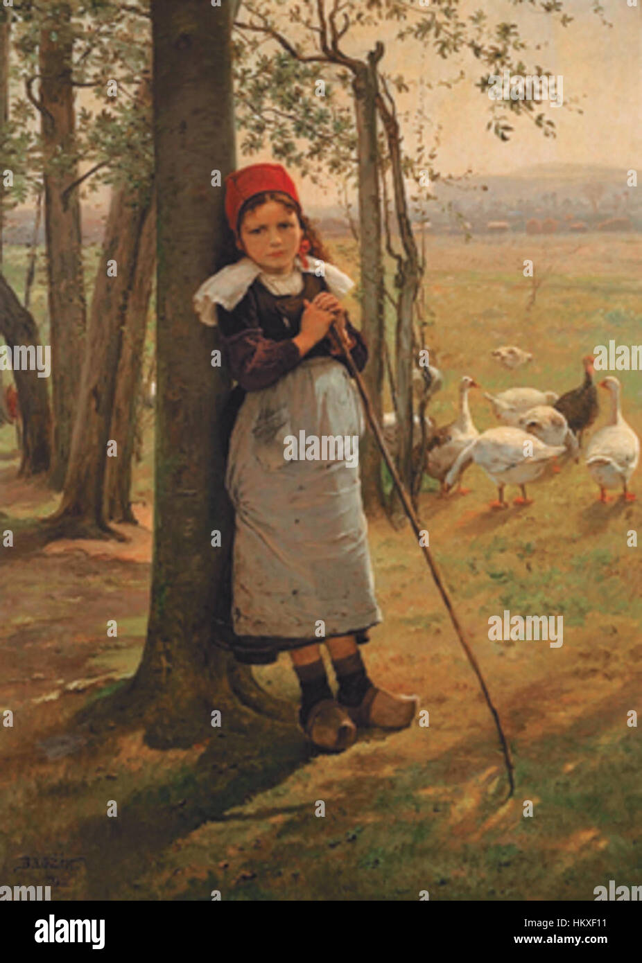 The painting 'Pasacka Hus' by Václav Brožík depicts the Czech national ...