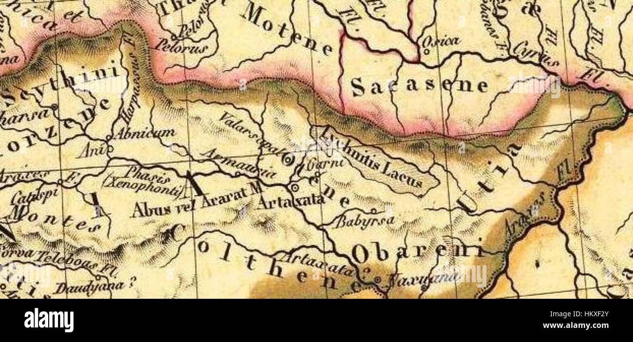 Adrien Hubert Brue’s 1839 map of Asia Minor, Armenia, Syria ...