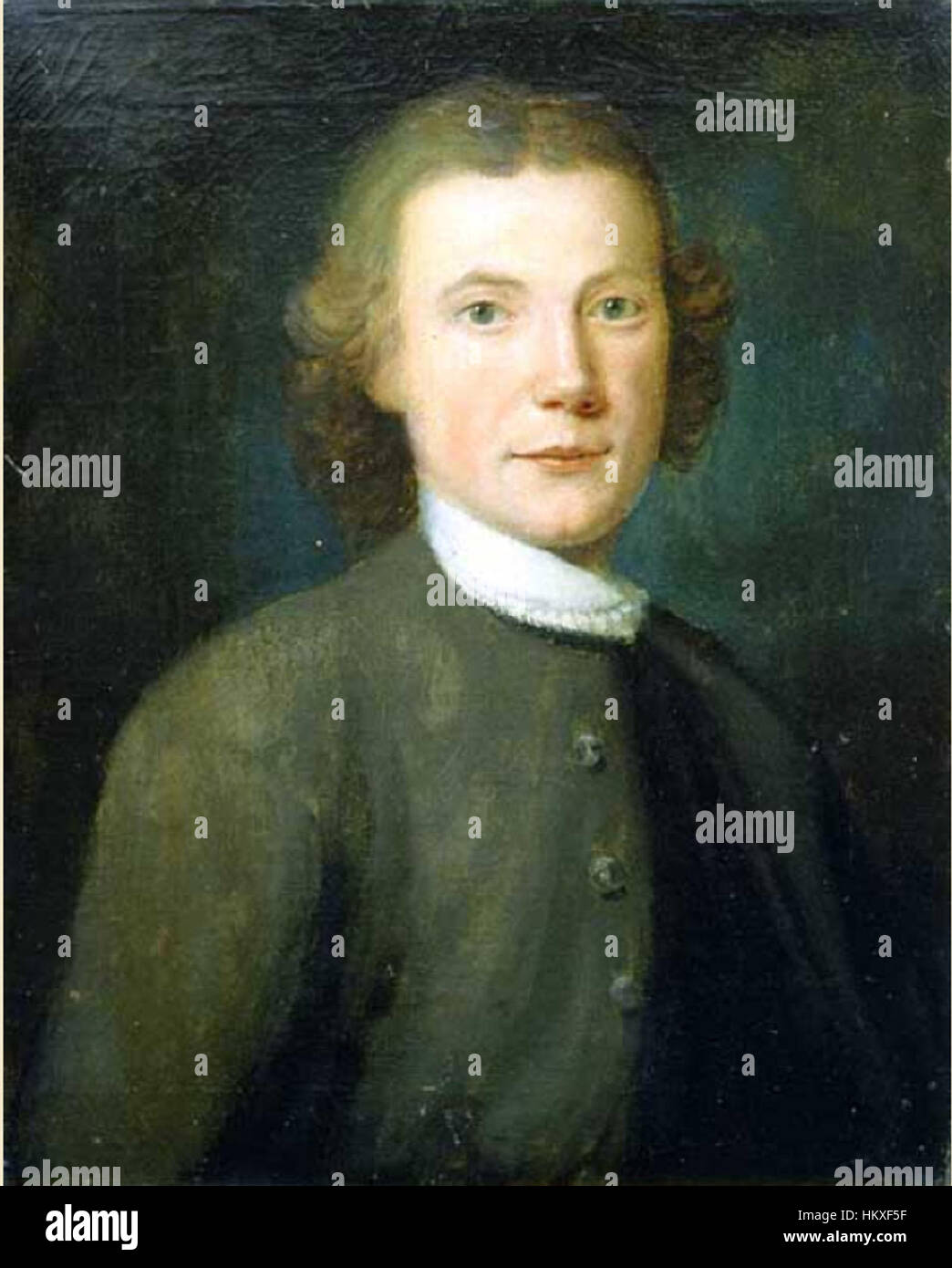 The portrait of Bishop John Ettwein is an oil painting that depicts him ...