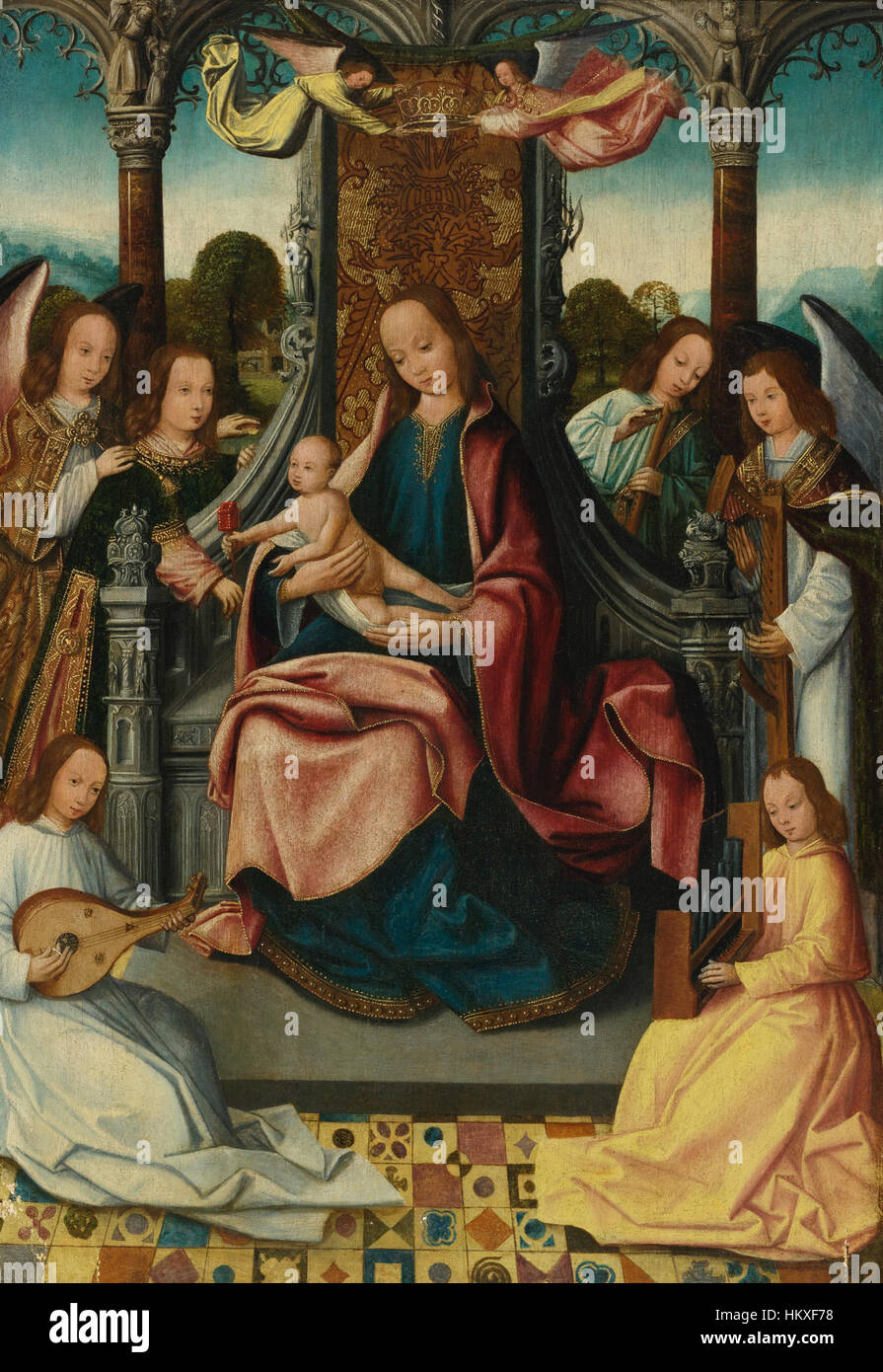 Angels with musical instruments hi-res stock photography and images - Alamy