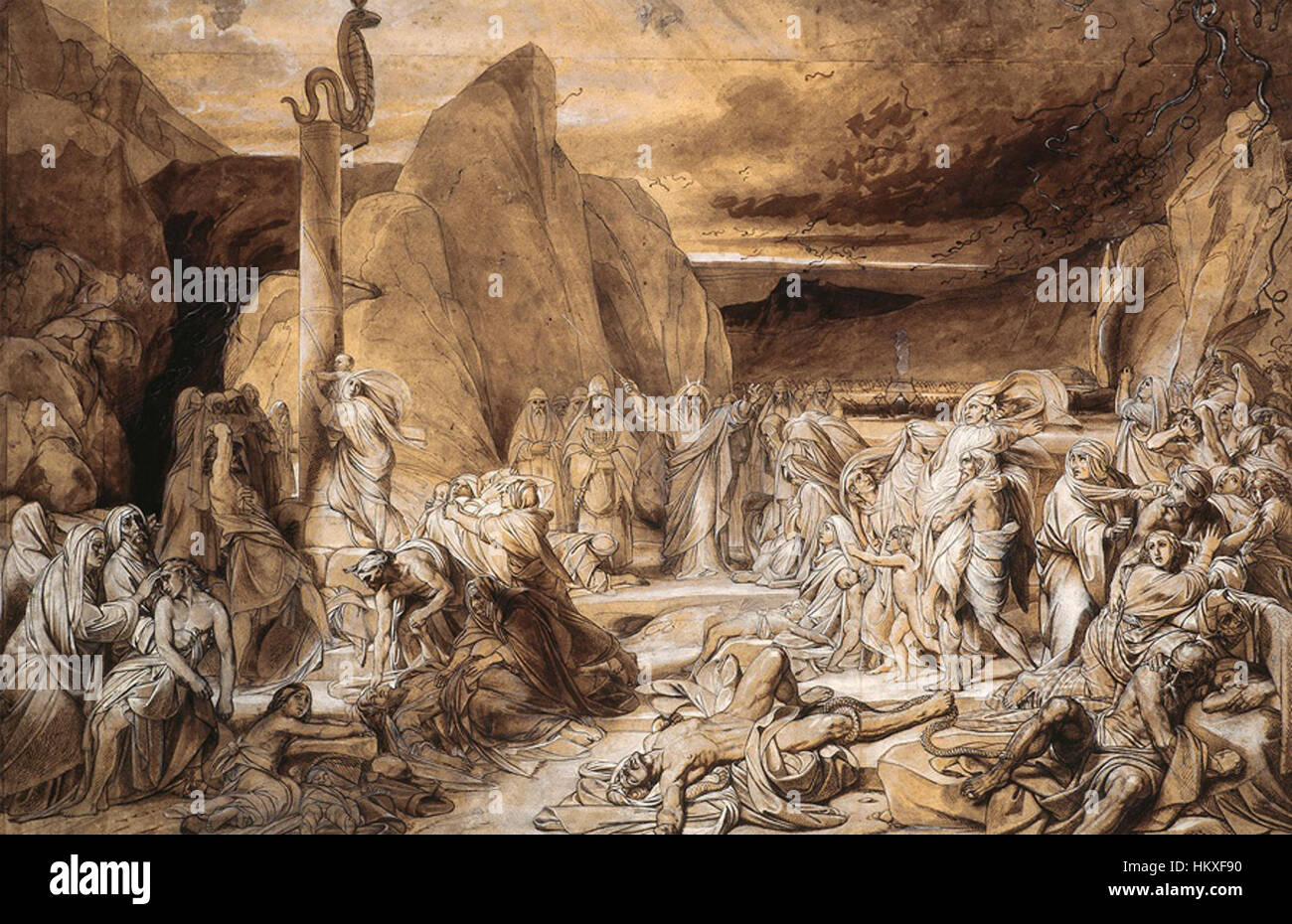 Bruni’s 'Brazen Serpent' final study is a powerful representation of ...