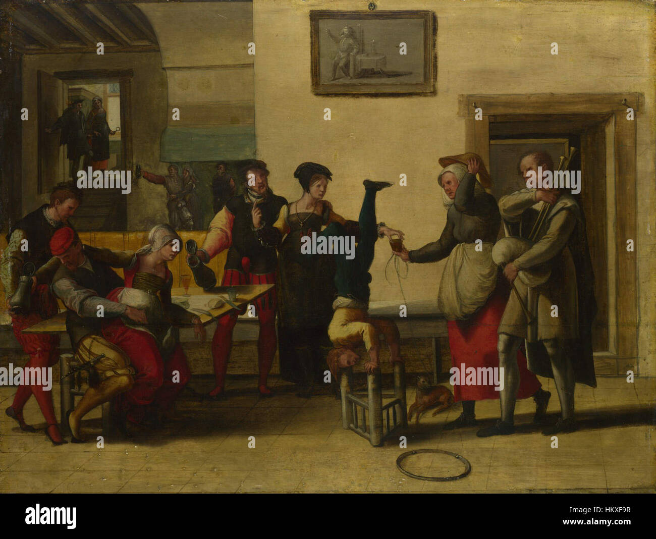 This painting by the Brunswick Monogrammist illustrates itinerant ...