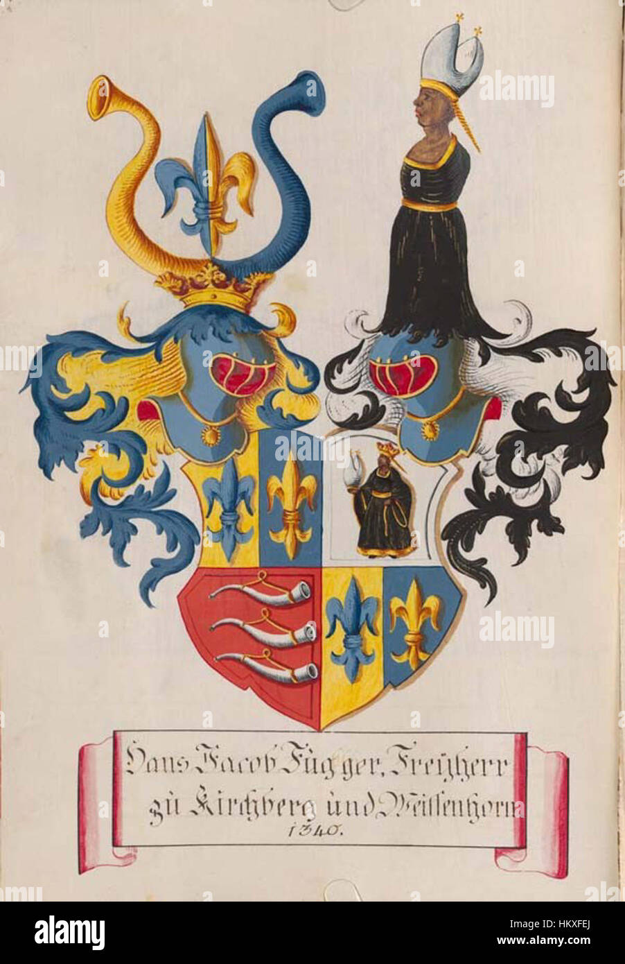 The Fugger Wappen, created in 1808, is an artwork that features the ...