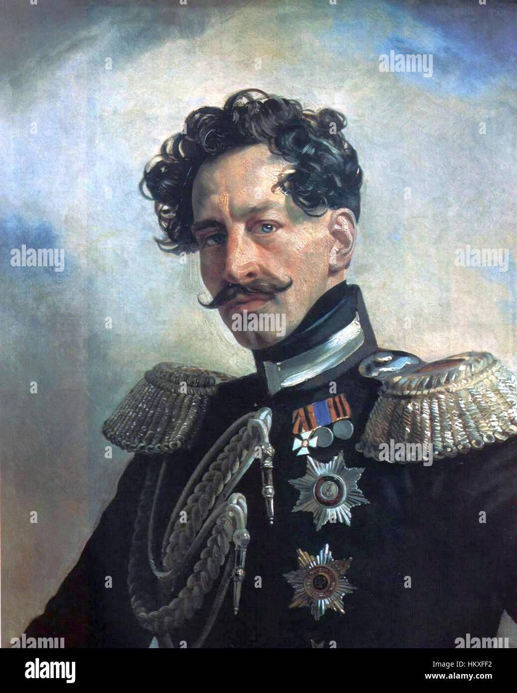 This portrait by Karl Bryullov depicts General V.A. Petrovsky ...