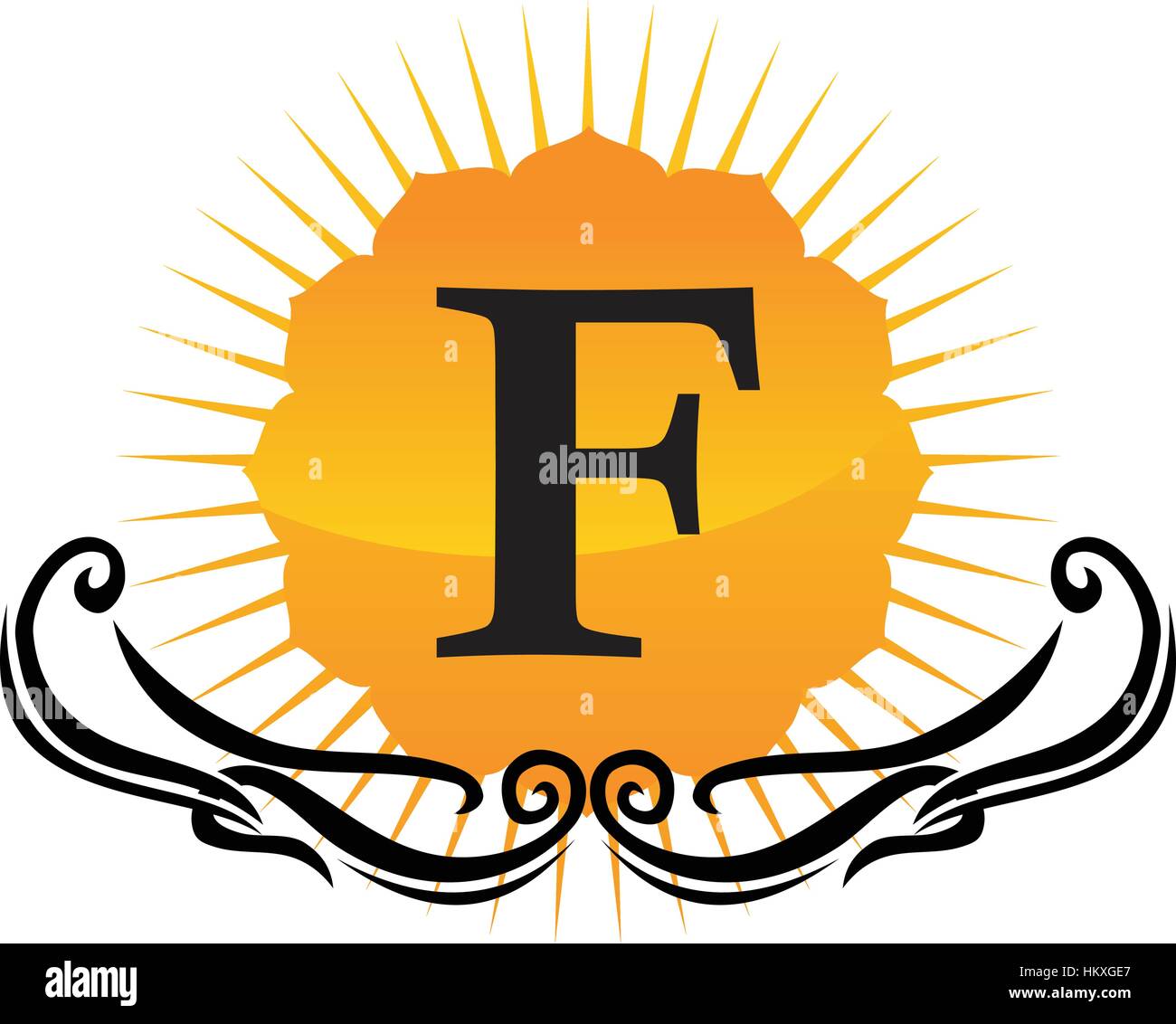 Modern Logo Solution Letter F Stock Vector Image & Art - Alamy