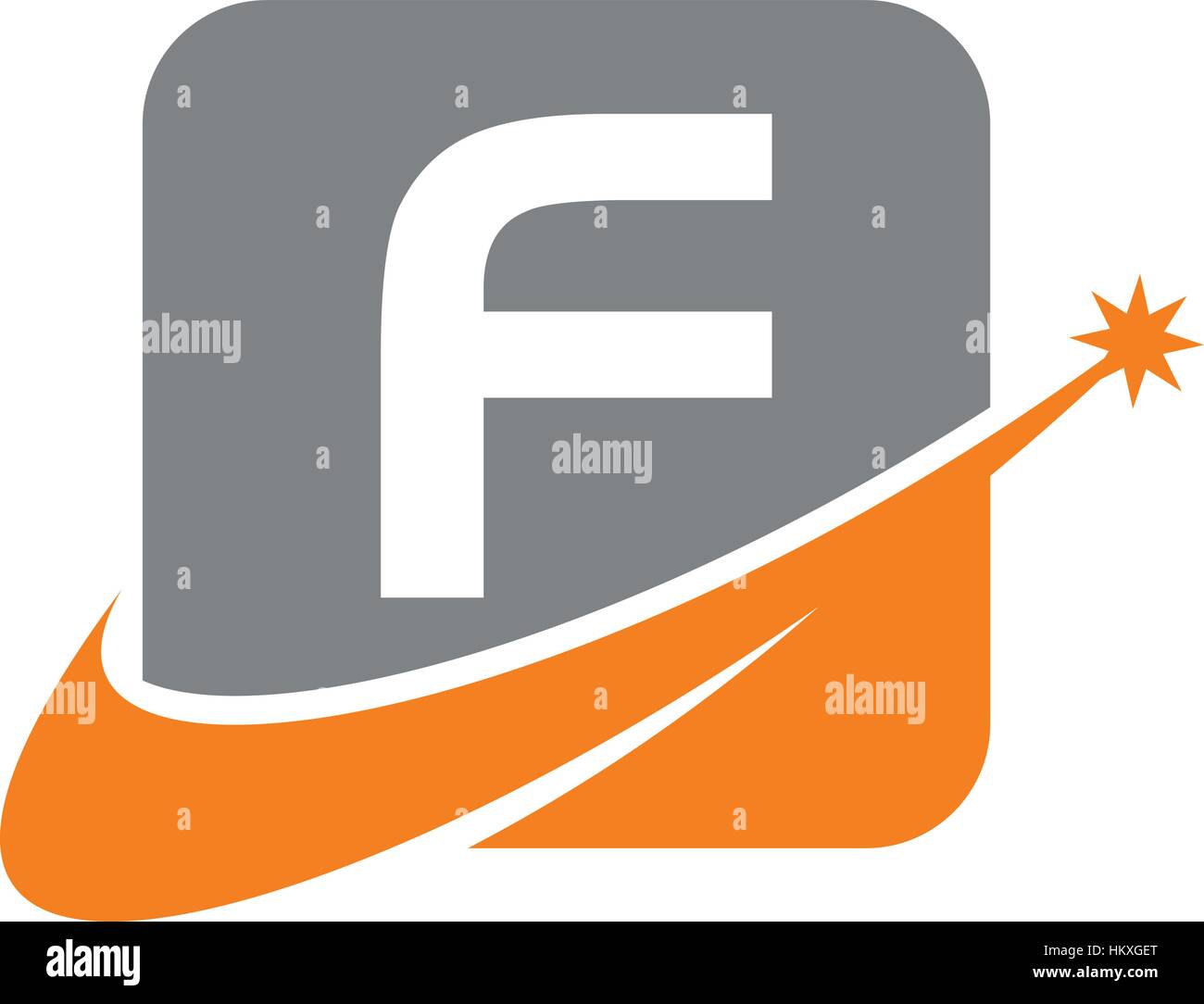 Modern Logo Solution Letter F Stock Vector Image & Art - Alamy