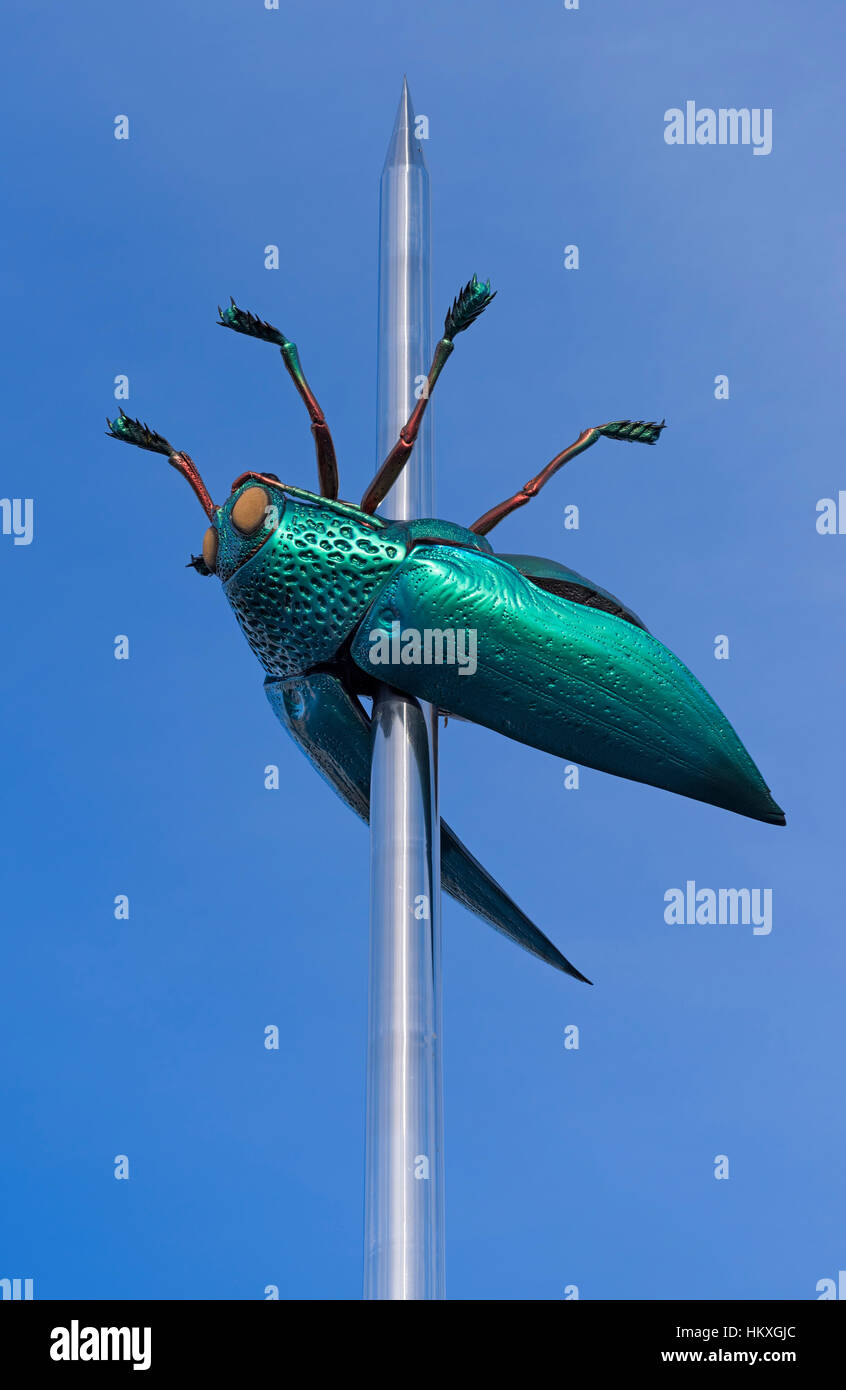 Totem beetle statue Ladeuzeplein Leuven Belgium Stock Photo - Alamy