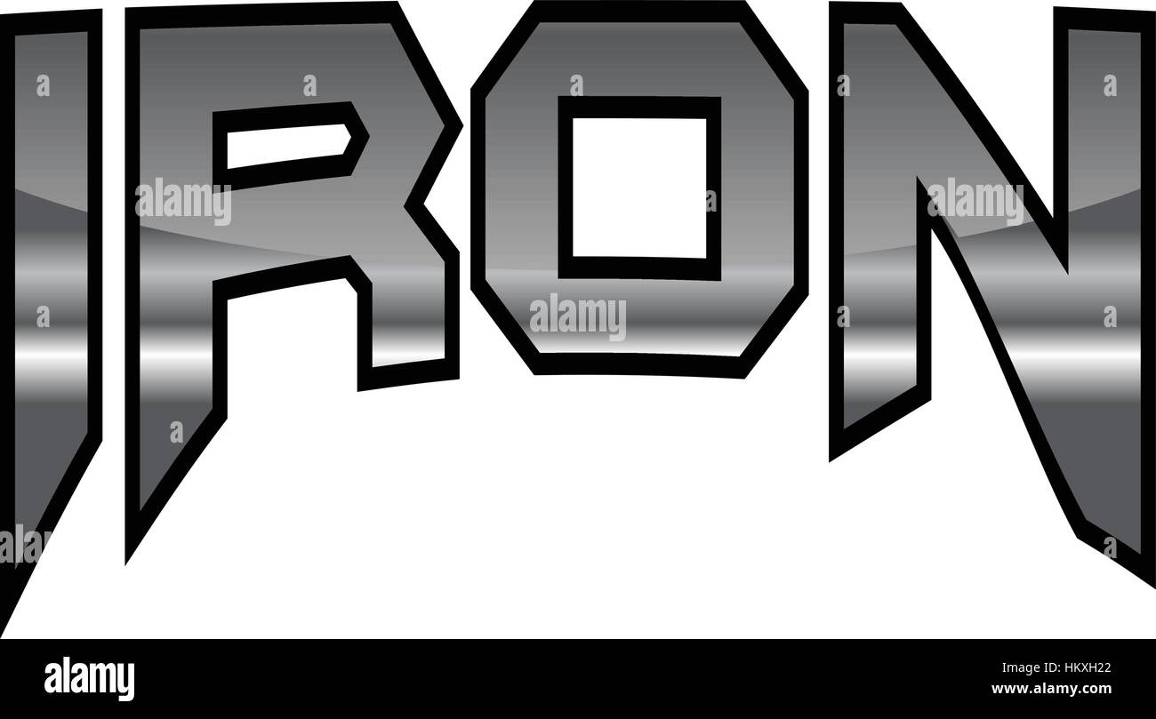 Iron logo Stock Vector Images - Alamy