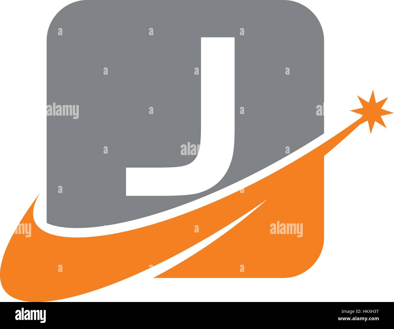 Modern Logo Solution Letter J Stock Vector Image & Art - Alamy