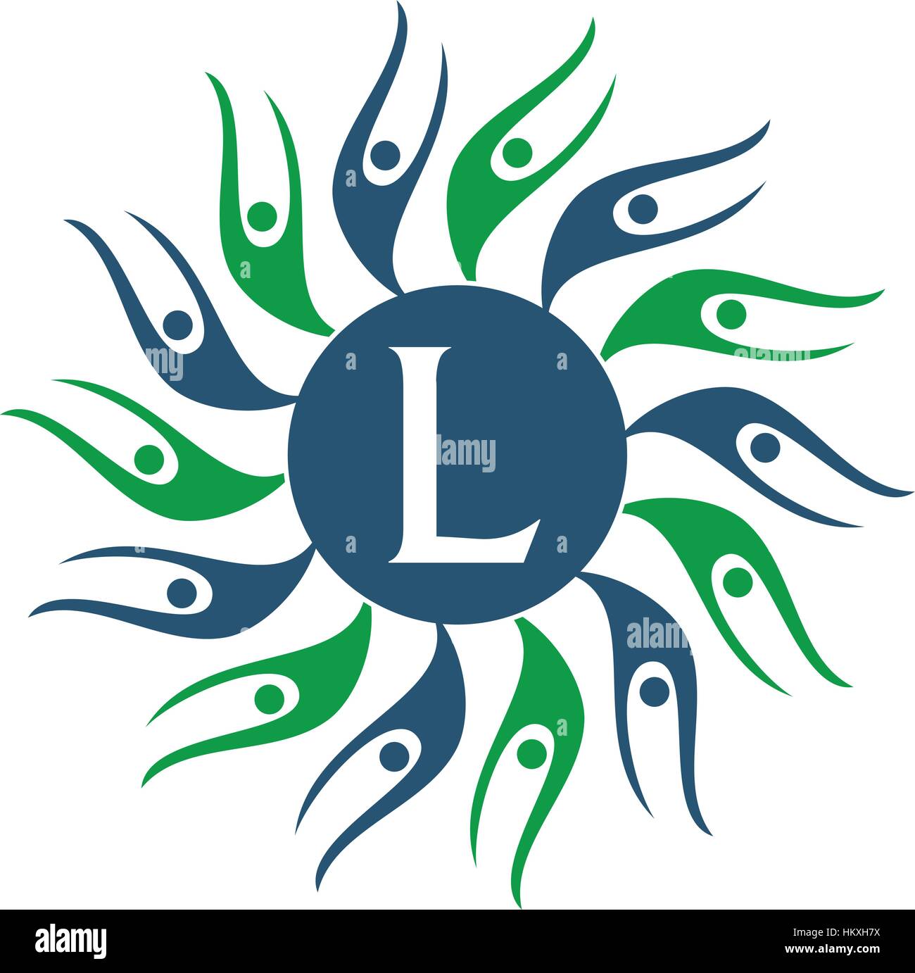 Initial work Stock Vector Images - Alamy