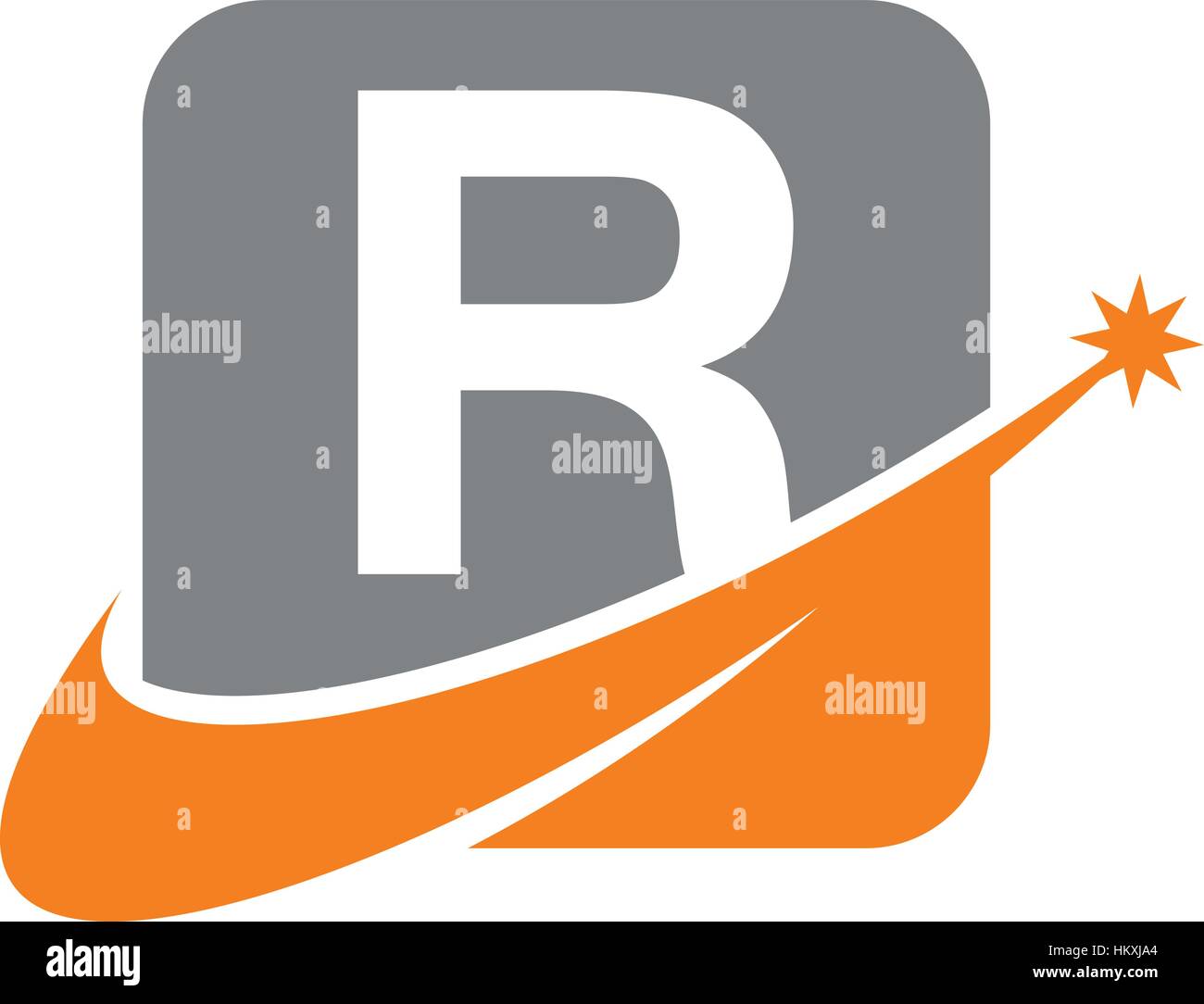 Modern Logo Solution Letter R Stock Vector Image & Art - Alamy