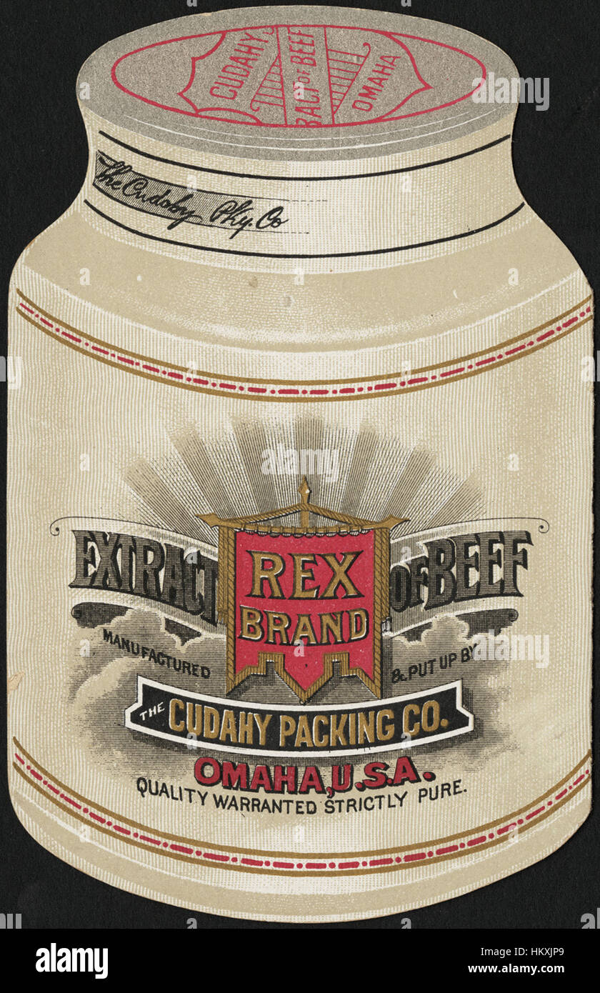 Rex brand extract of beef omaha hi-res stock photography and images - Alamy