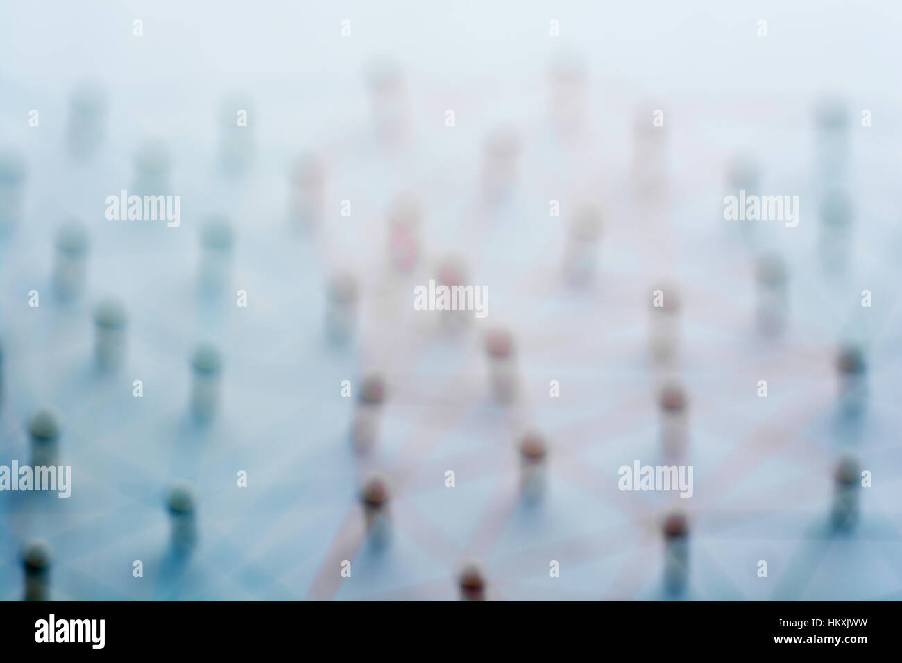 Abstract Linking entities. Network, networking, social media ...