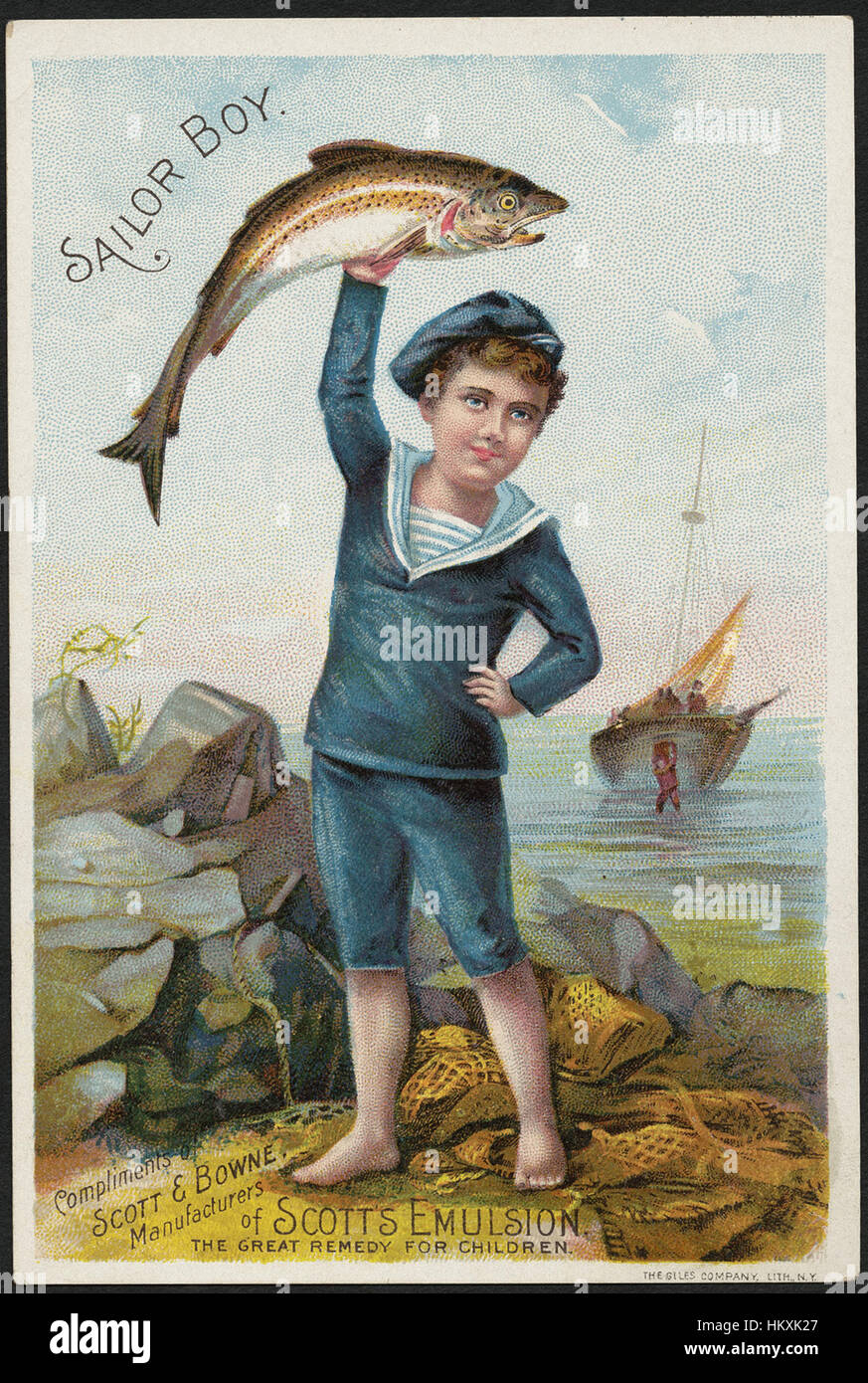 Sailor Boy. Compliments of Scott & Bowne, manufacturers of Scott's ...