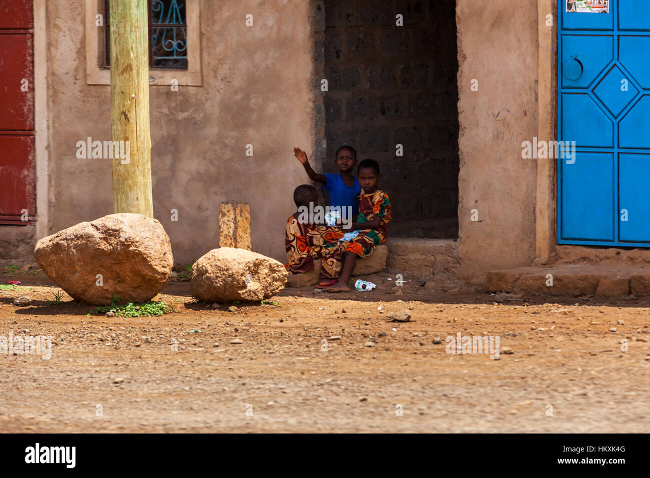 Masai Mara, Kenya - 02 January: Unknown African child People in Kenya ...
