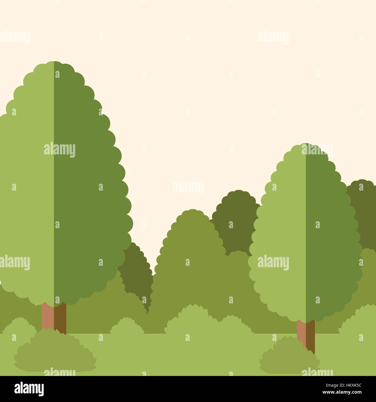 Vector image of the Forest flat background Stock Vector Image & Art - Alamy