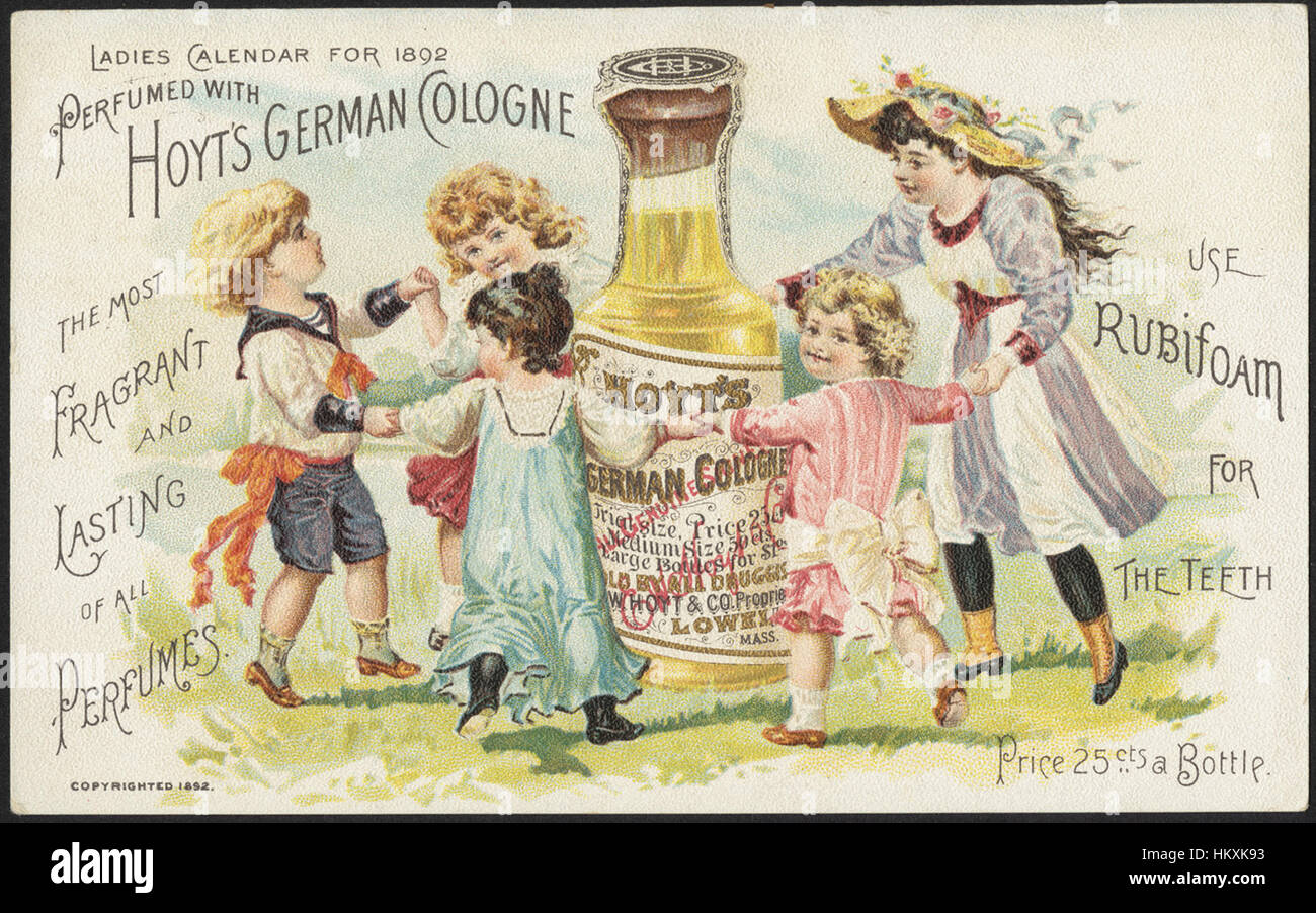 Perfumed with Hoyt's German Cologne, the most fragrant and lasting of ...