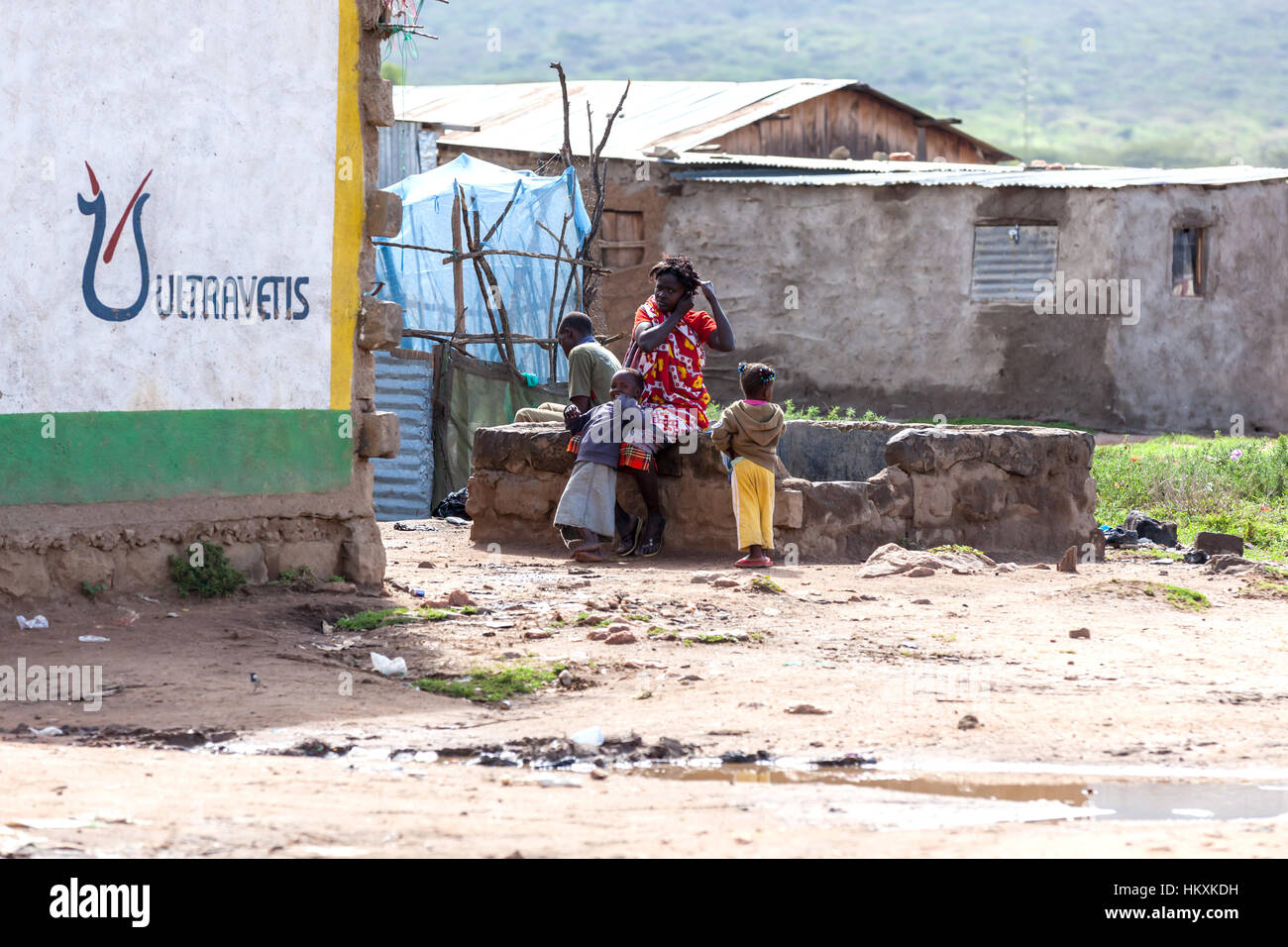 Masai Mara, Kenya - 02 January: Unknown African child People in Kenya ...
