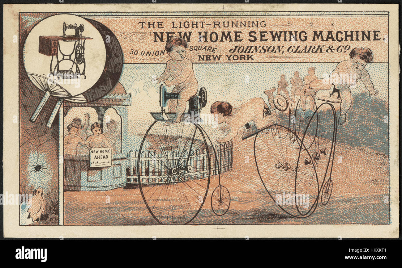 Home sewing machine 19th century hi-res stock photography and images ...