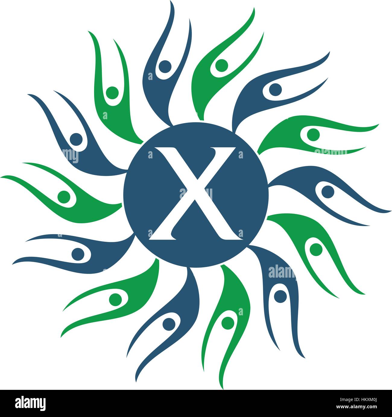 Community Social Initial X Stock Vector Image & Art - Alamy