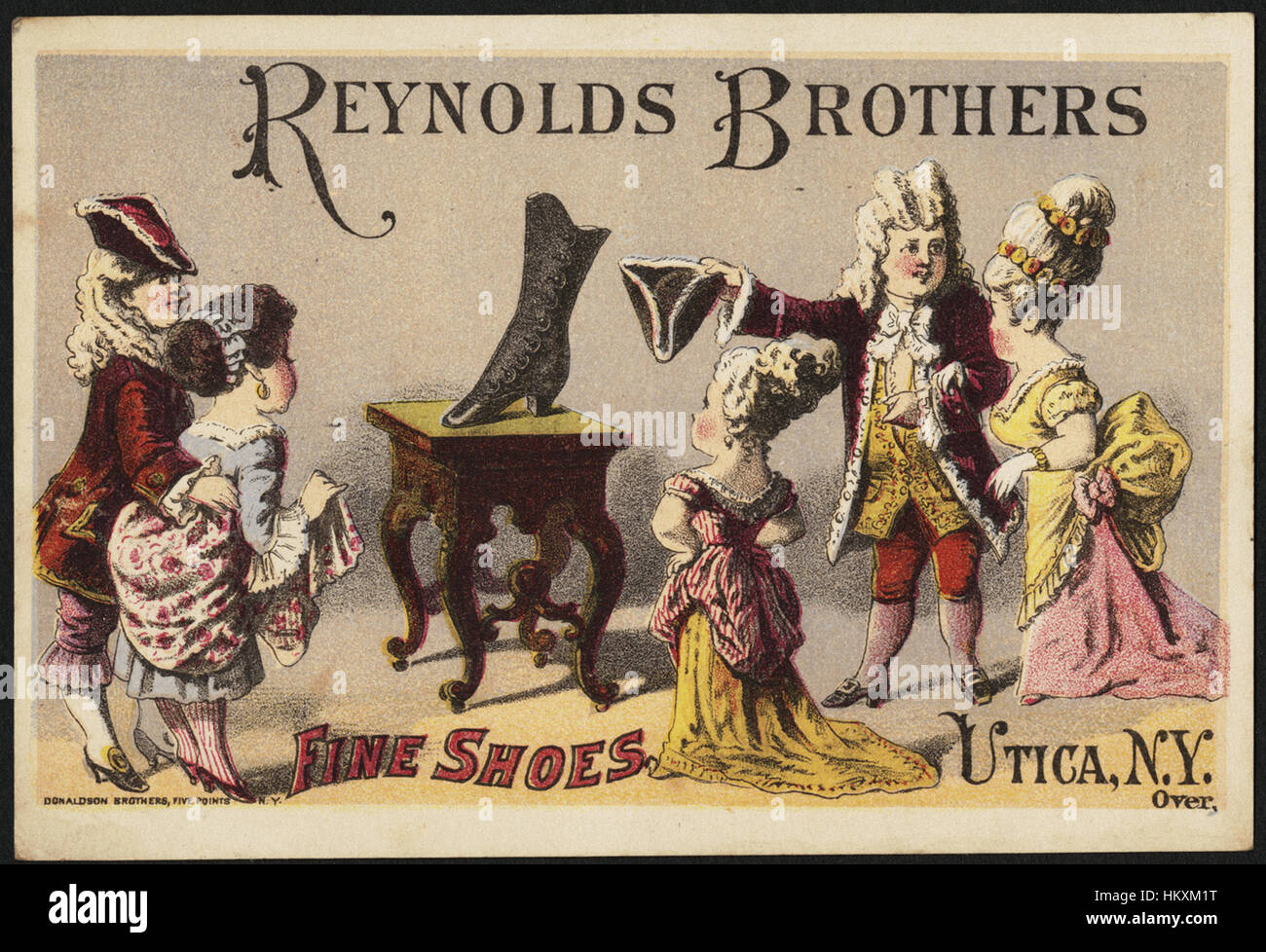 Reynolds Brothers fine shoes, Utica, N. Y Stock Photo - Alamy