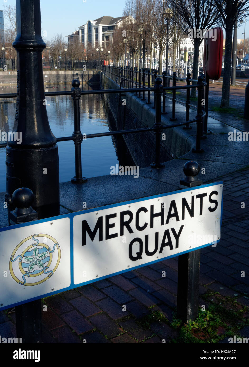 Merchants Quay sign, Merchants Quay, Salford Quays, Salford, Manchester ...