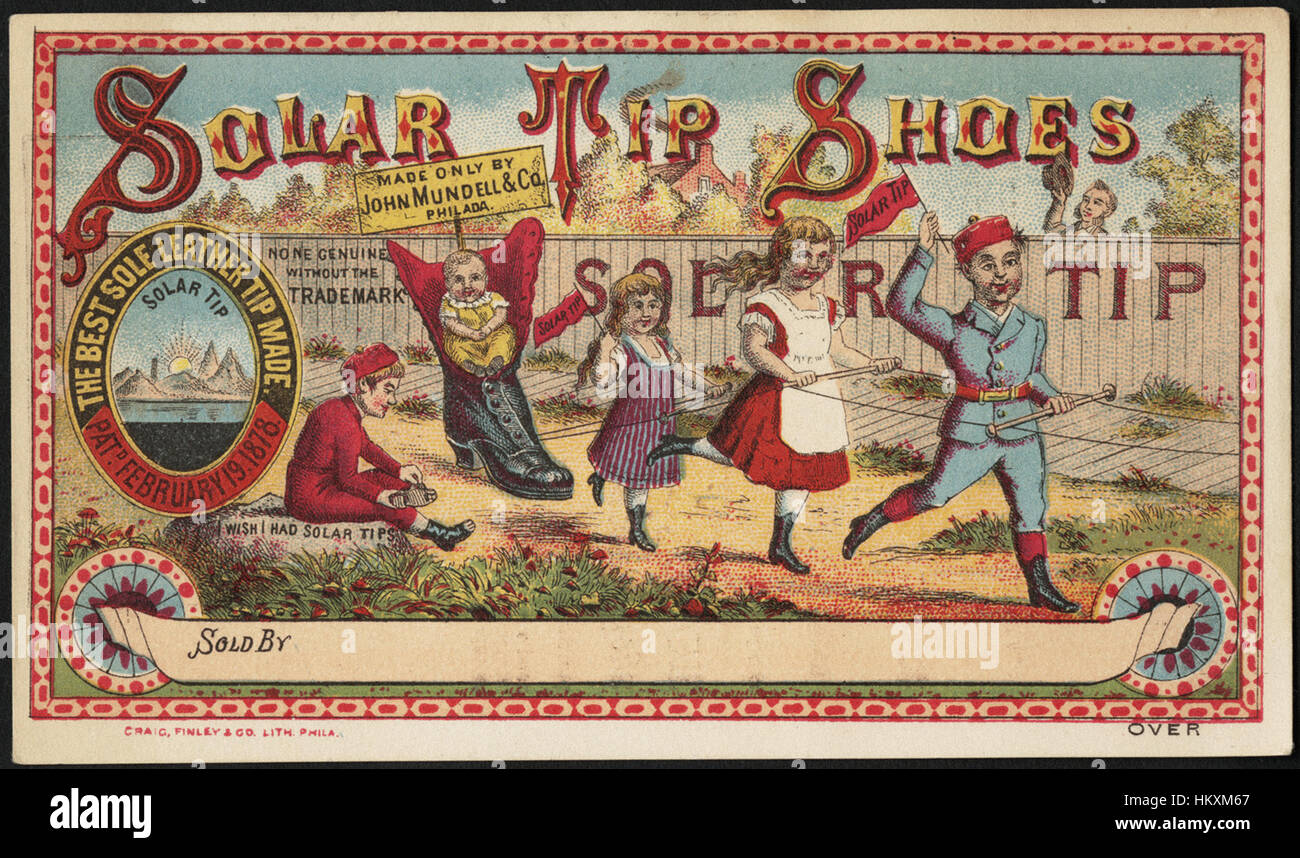 Solar Tip shoes. The best sole leather tip made Stock Photo - Alamy