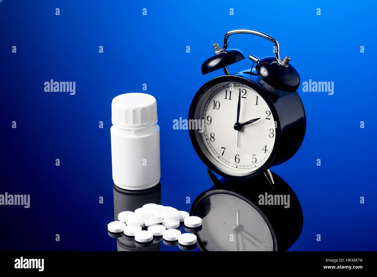 Alarm Clock and pills, remember the medicine, time to take the medicine ...