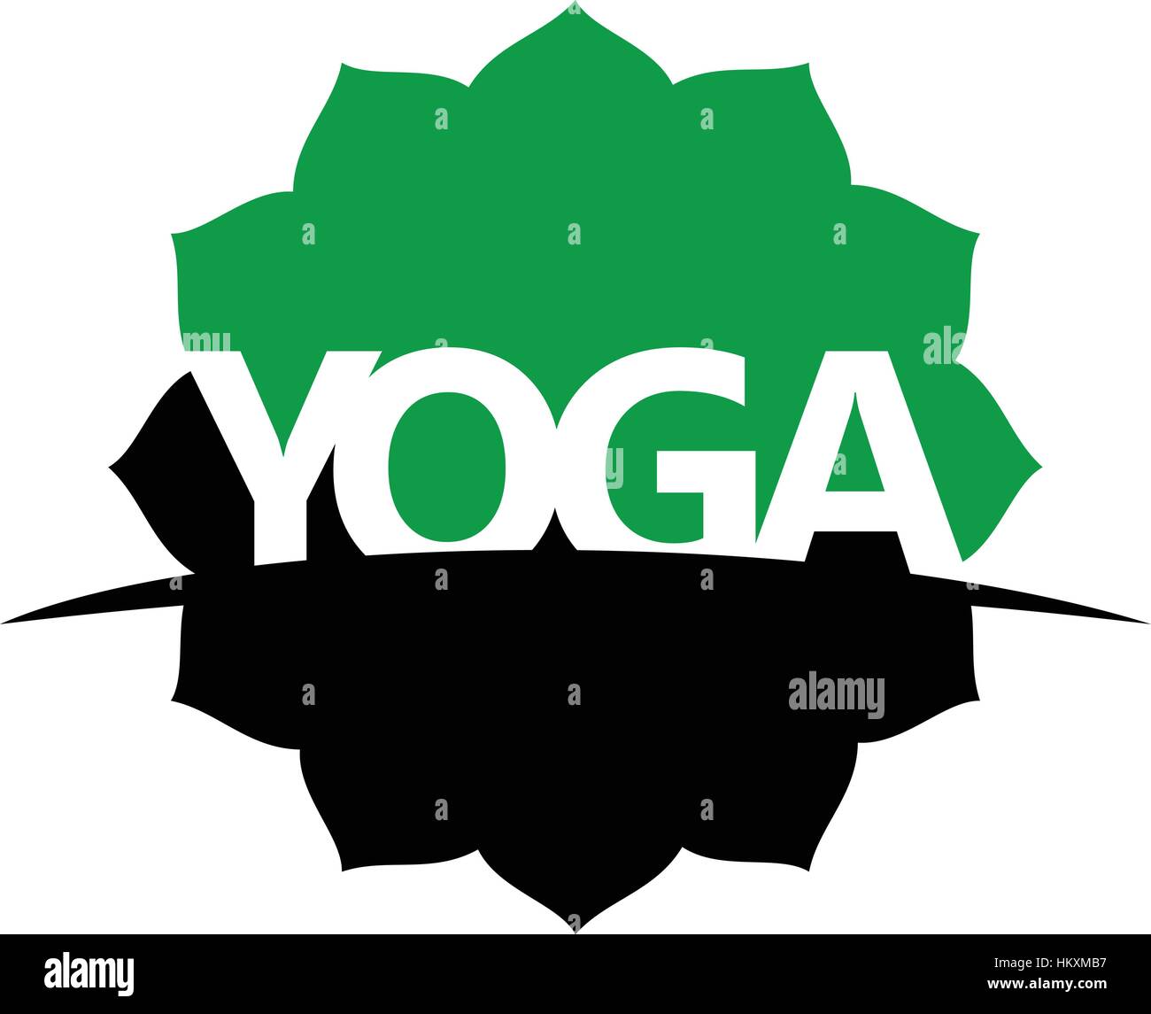 Logo design yoga lotus Stock Vector Images - Alamy