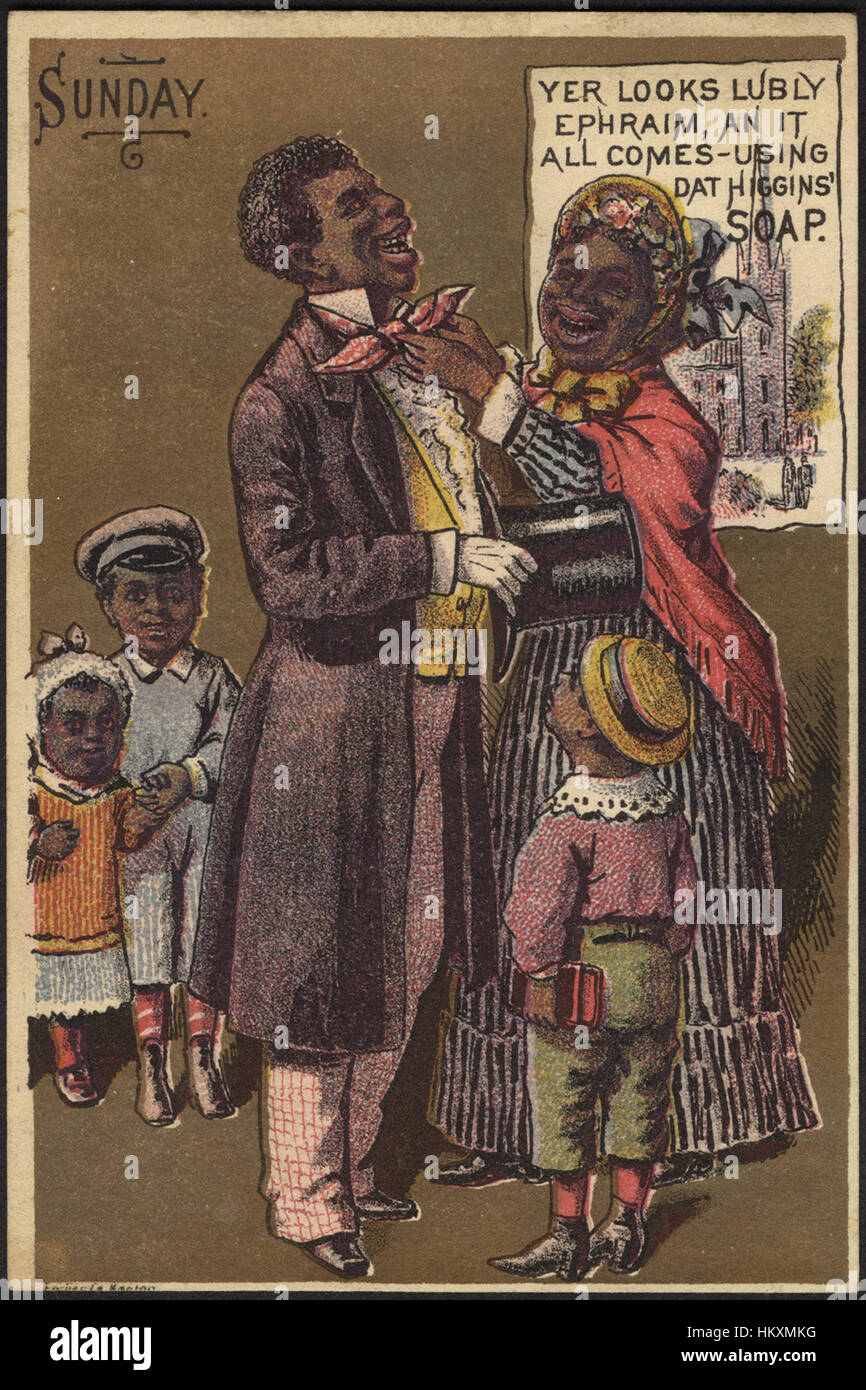 Sunday. Yer looks lubly Ephraim, and it all comes - using dat Higgins ...