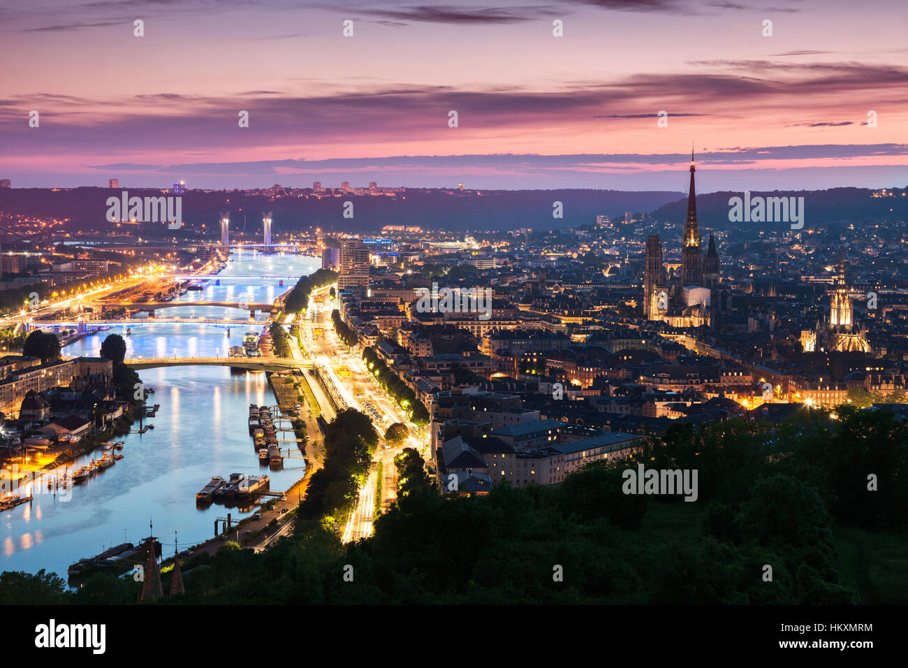 Rouen france skyline hi-res stock photography and images - Alamy