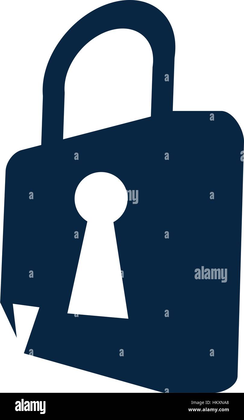 Document privacy icon flat Stock Vector Images - Alamy