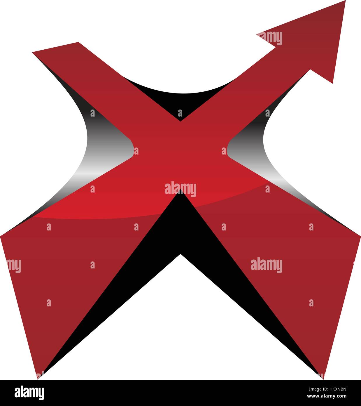 Letter X Modern Logo Stock Vector Image & Art - Alamy