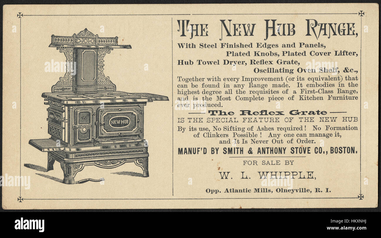 Stoves, ranges & furnaces. New Hub Range. Boy - What is the hubbub Man ...