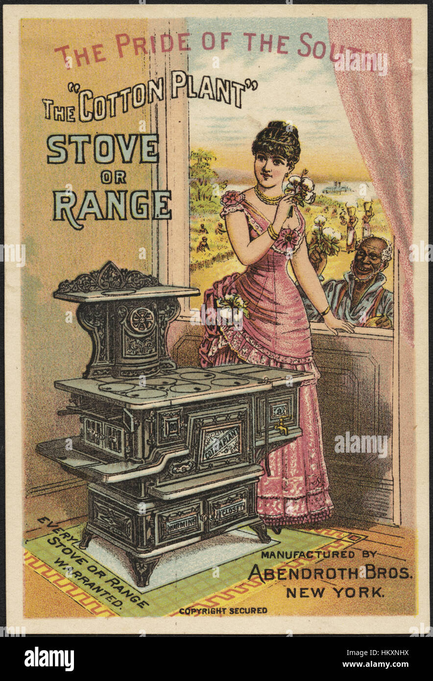 The pride of the South - the 'Cotton Plant' stove or range. Every stove ...