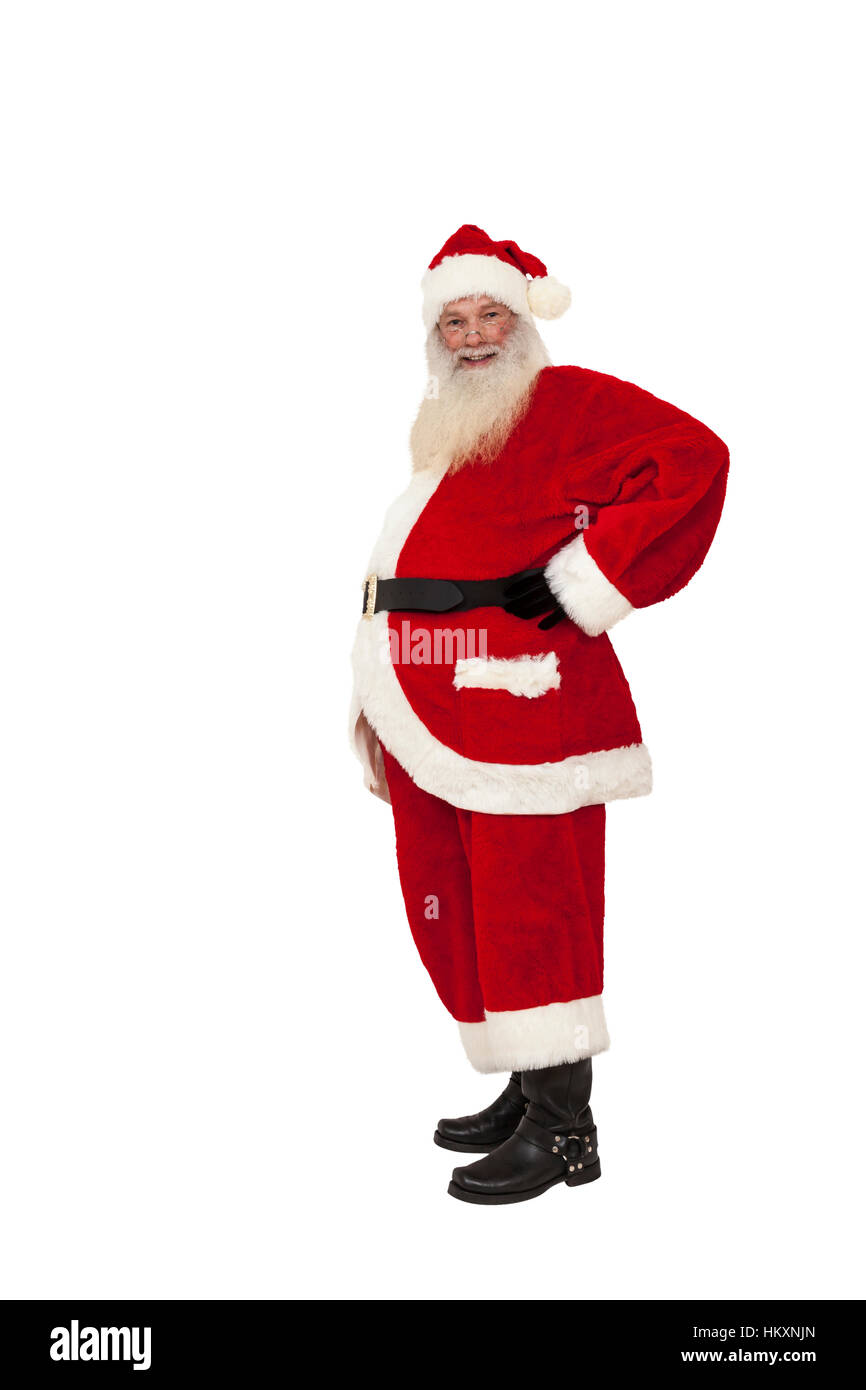 Santa Claus with real beard (isolated Stock Photo - Alamy