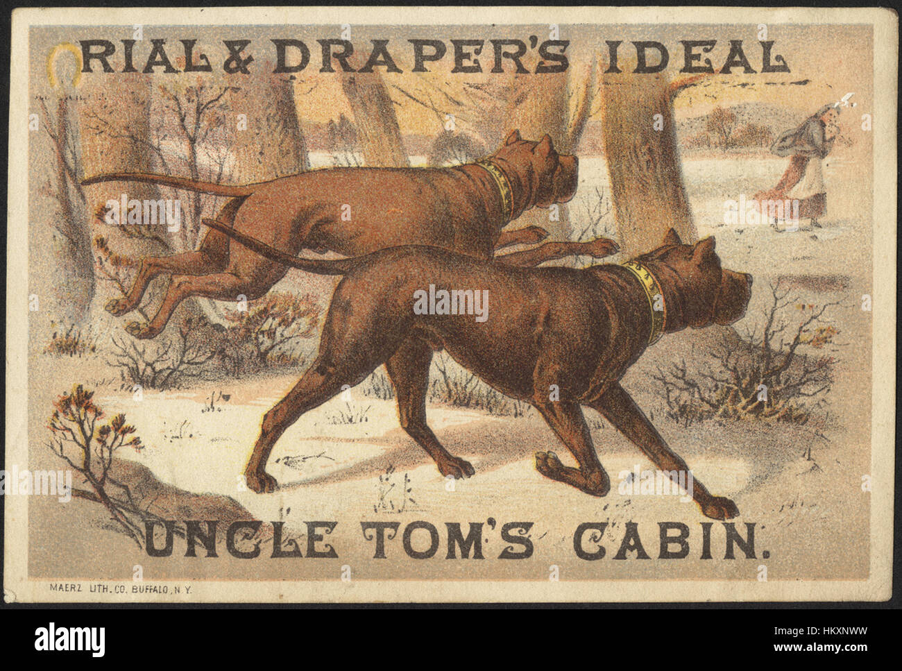 Rial & Draper's ideal Uncle Tom's Cabin. (front Stock Photo - Alamy