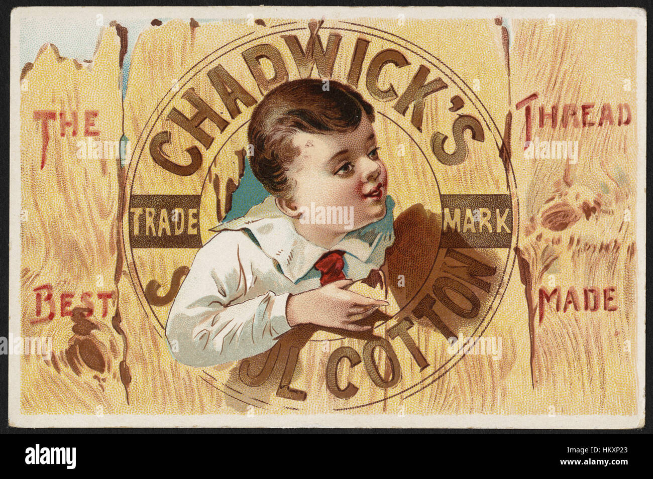 The best thread made, Chadwick's cotton Stock Photo - Alamy