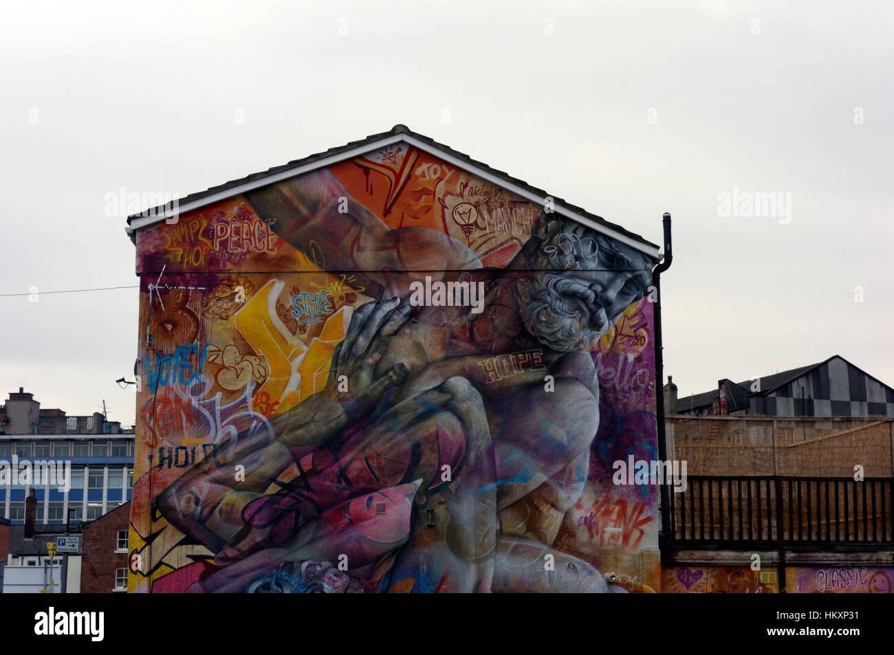 Artistic manchester graffiti hi-res stock photography and images - Alamy