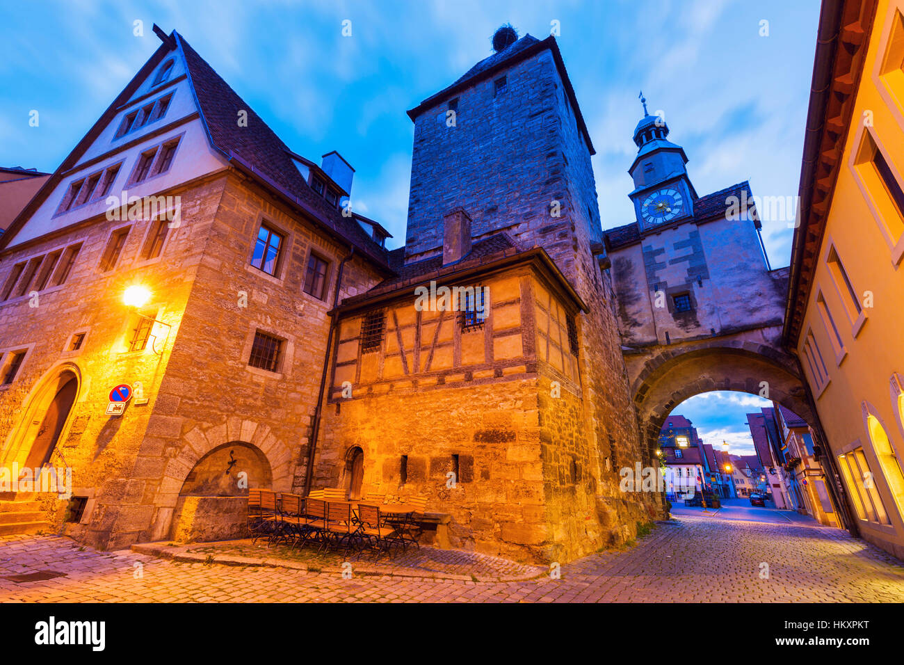 Roder Arch in Rothenburg. Rothenburg, Bavaria, Germany Stock Photo - Alamy