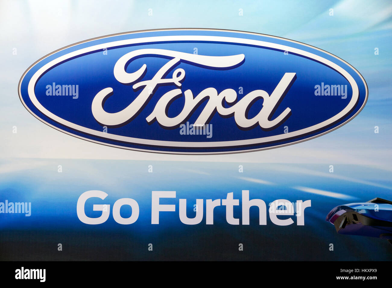 Ford logo hi-res stock photography and images - Alamy