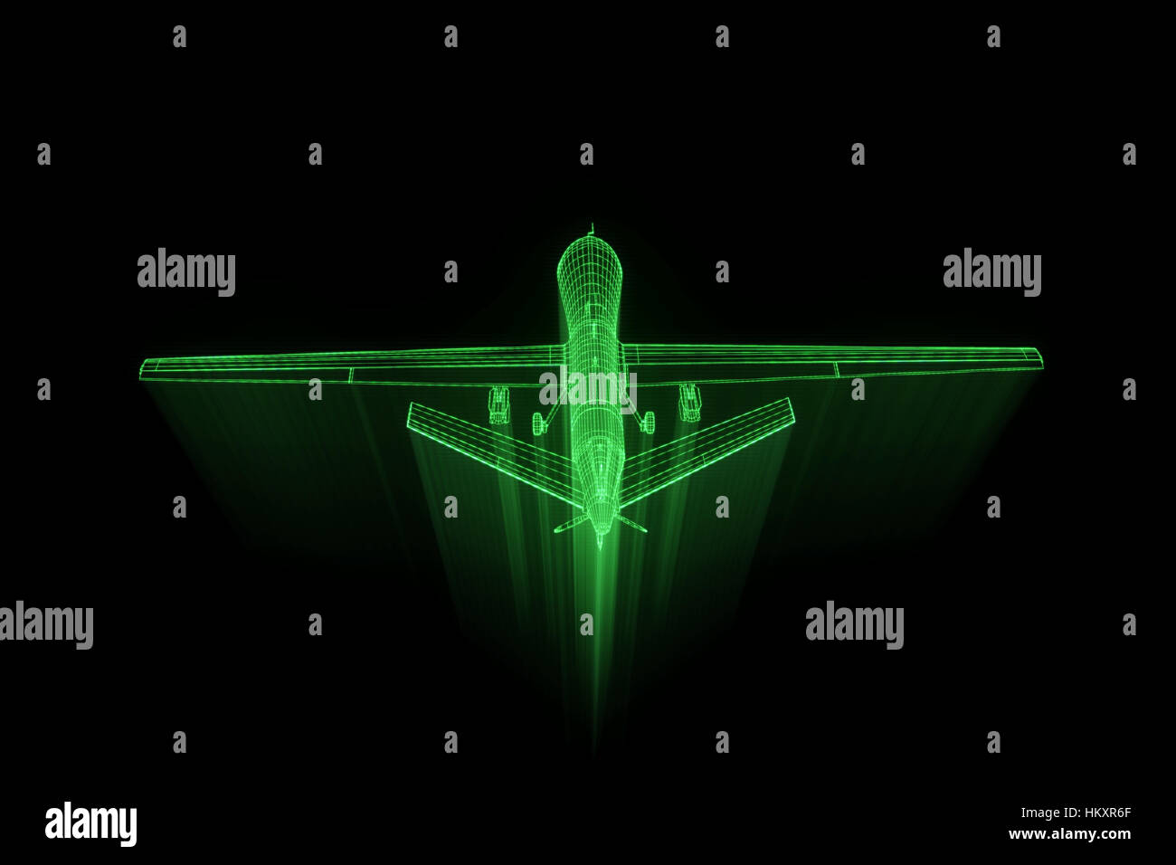 Drone in hologram wireframe style hi-res stock photography and images ...