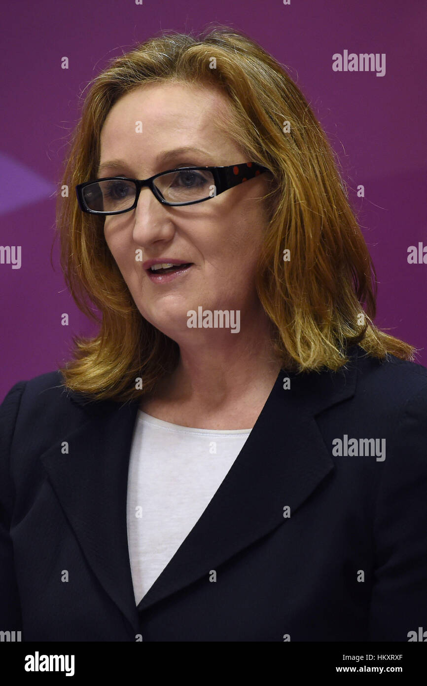 Ukip deputy chairwoman and health spokesman Suzanne Evans delivering a ...