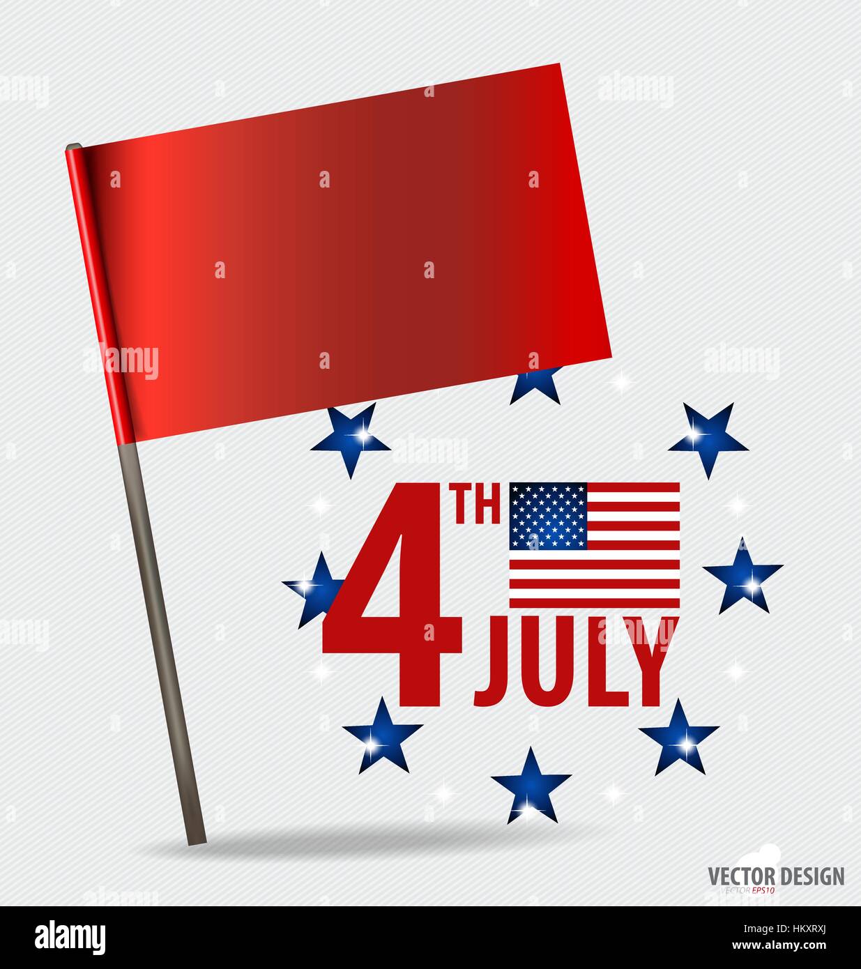 Happy independence day. American Flag design, vector illustration Stock ...