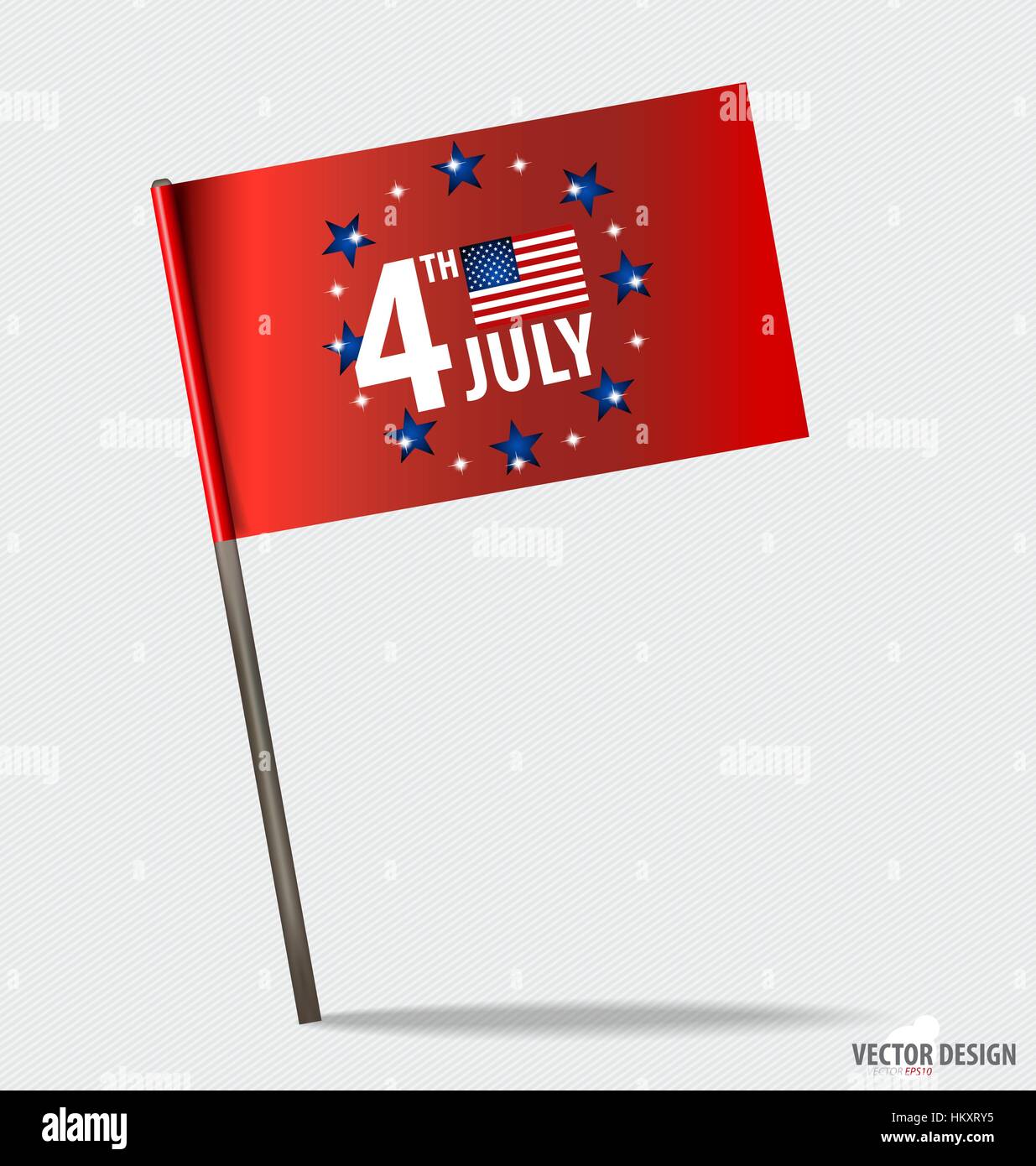 Happy independence day. American Flag design, vector illustration Stock ...