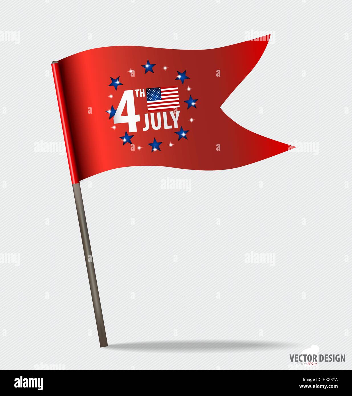 Happy independence day. American Flag design, vector illustration Stock ...