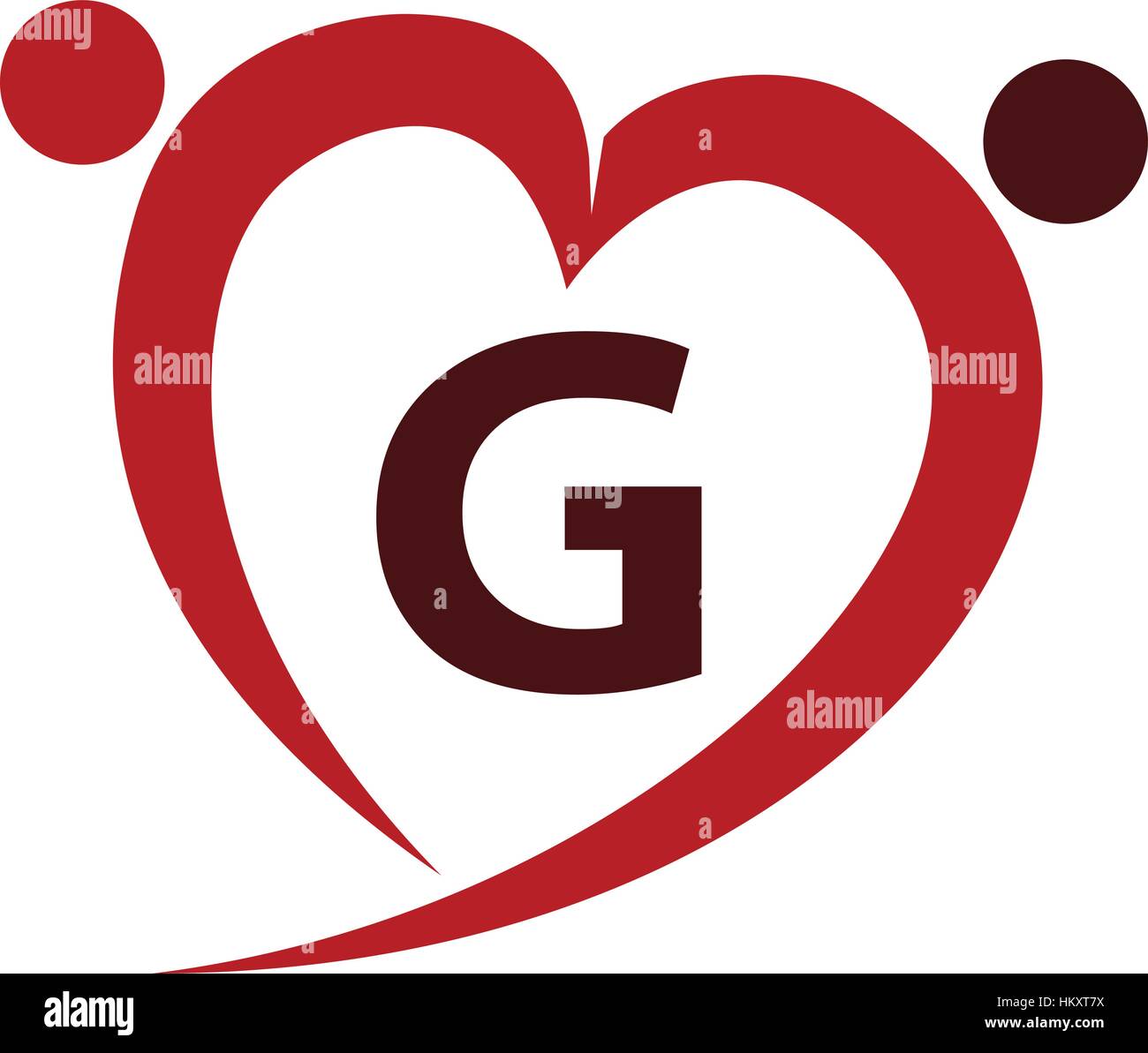 G love logo hi-res stock photography and images - Alamy