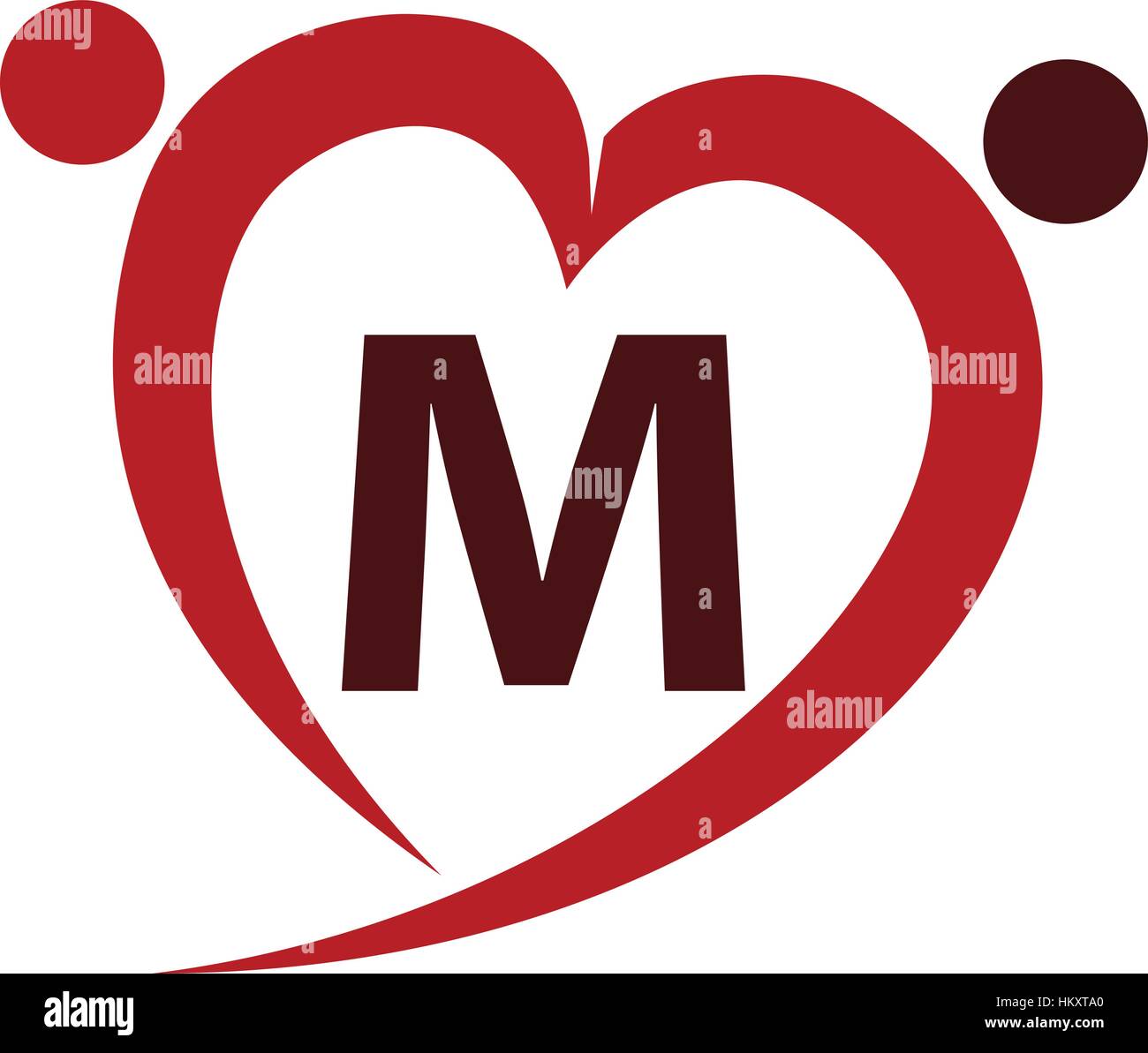 Love Initial M Stock Vector Image & Art - Alamy