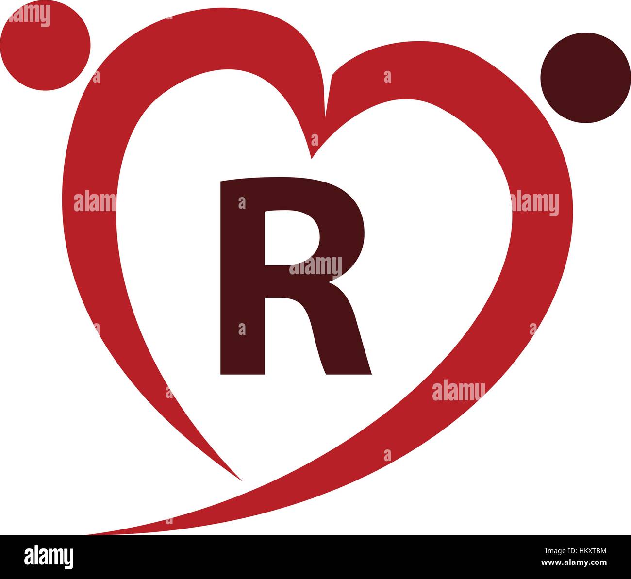 Love Initial R Stock Vector Image & Art - Alamy